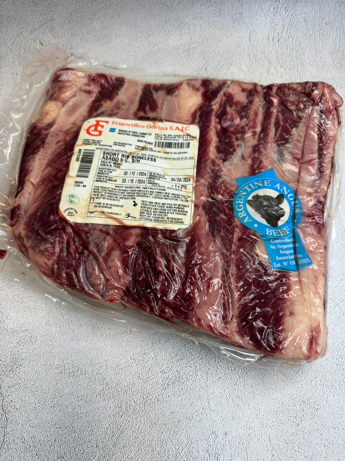 Short rib boneless - Asado sin hueso – Corte Argentino