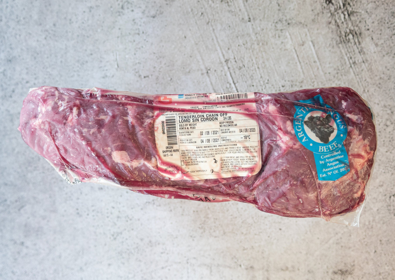 Tenderloin Whole Peeled Beef | Lomo sin cordón – Corte Argentino